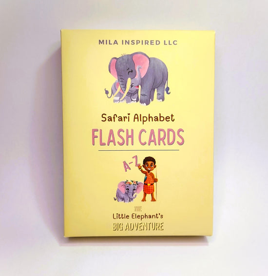 Fun Safari Alphabet Flash Cards from The Little Elephant's Big Adventu ...