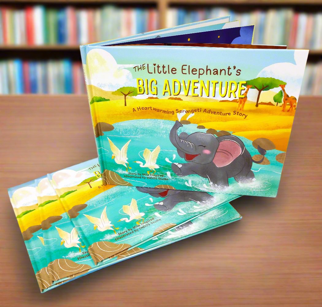 Children's Safari Adventure Picture Book | The Little Elephant's Big A ...