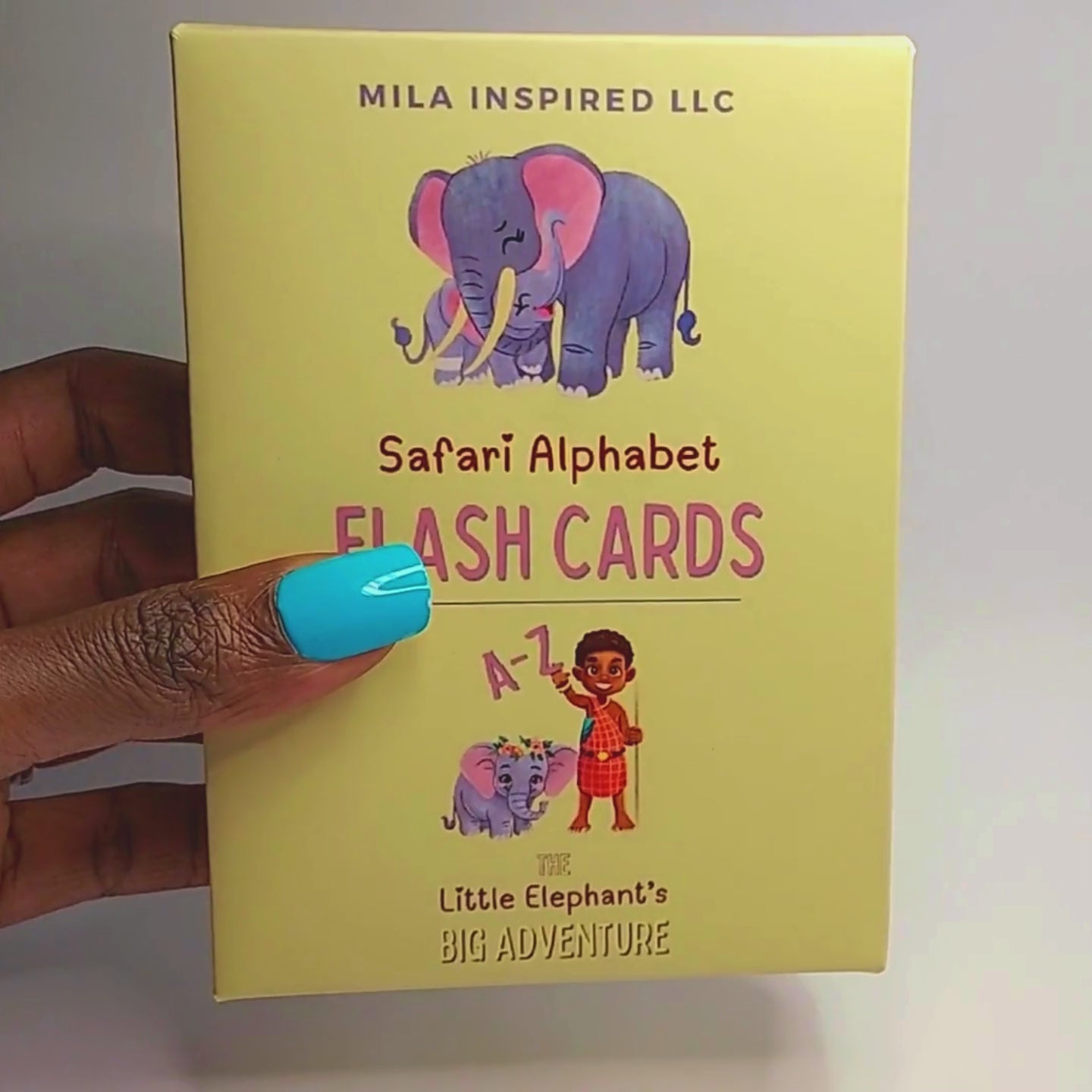 Elephant Flash Cards from The Little Elephant's Big Adventure Book